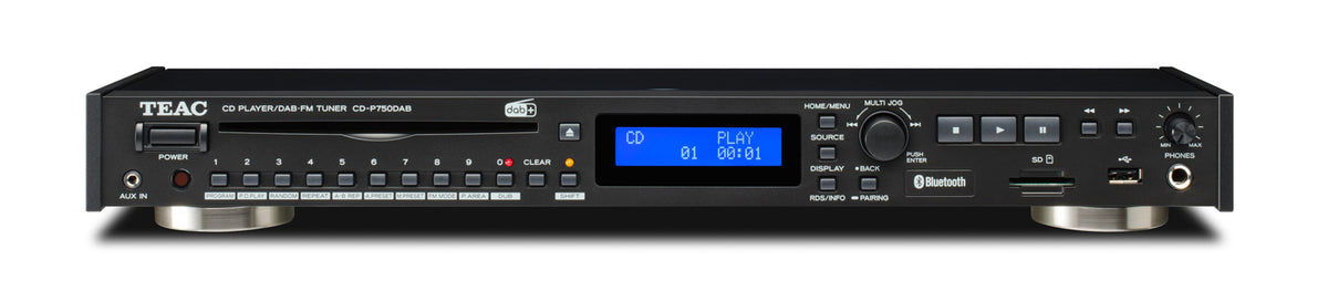 TEAC CD-P750DAB Sleek CD Player Built-In DAB+ FM Tuner SD USB Recording ...