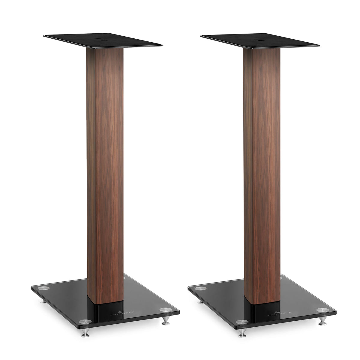 Triangle S05 Speaker Stands Pair Coloured Glass Base Decoupling Spikes ...